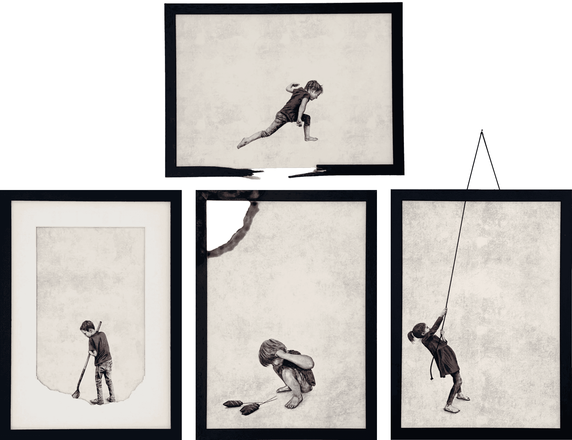 Andrew Scott | Leap, Pull, Firework, Dig (Set of 4) | Buy & Sell | FairArt