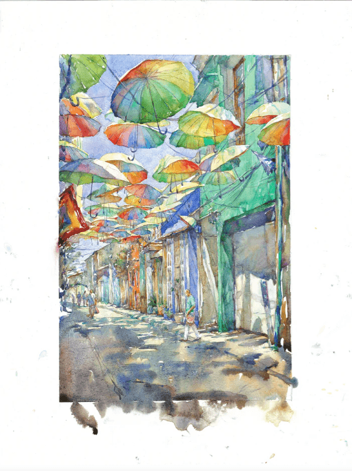 Devon Rodriguez | Calle De Sombrillas | Buy & Sell | FairArt