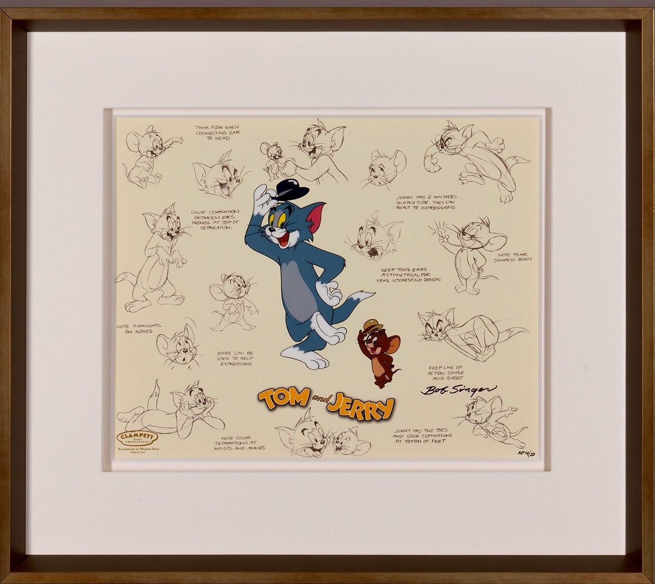 Hanna-Barbera | Tom and Jerry Model Sheet | Buy & Sell | FairArt