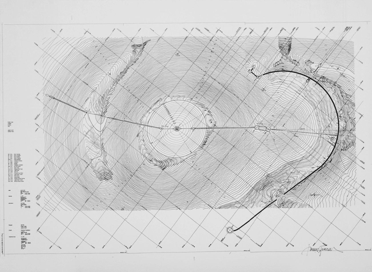 James Turrell | Topographical map of Rodin Crater | Buy & Sell | FairArt