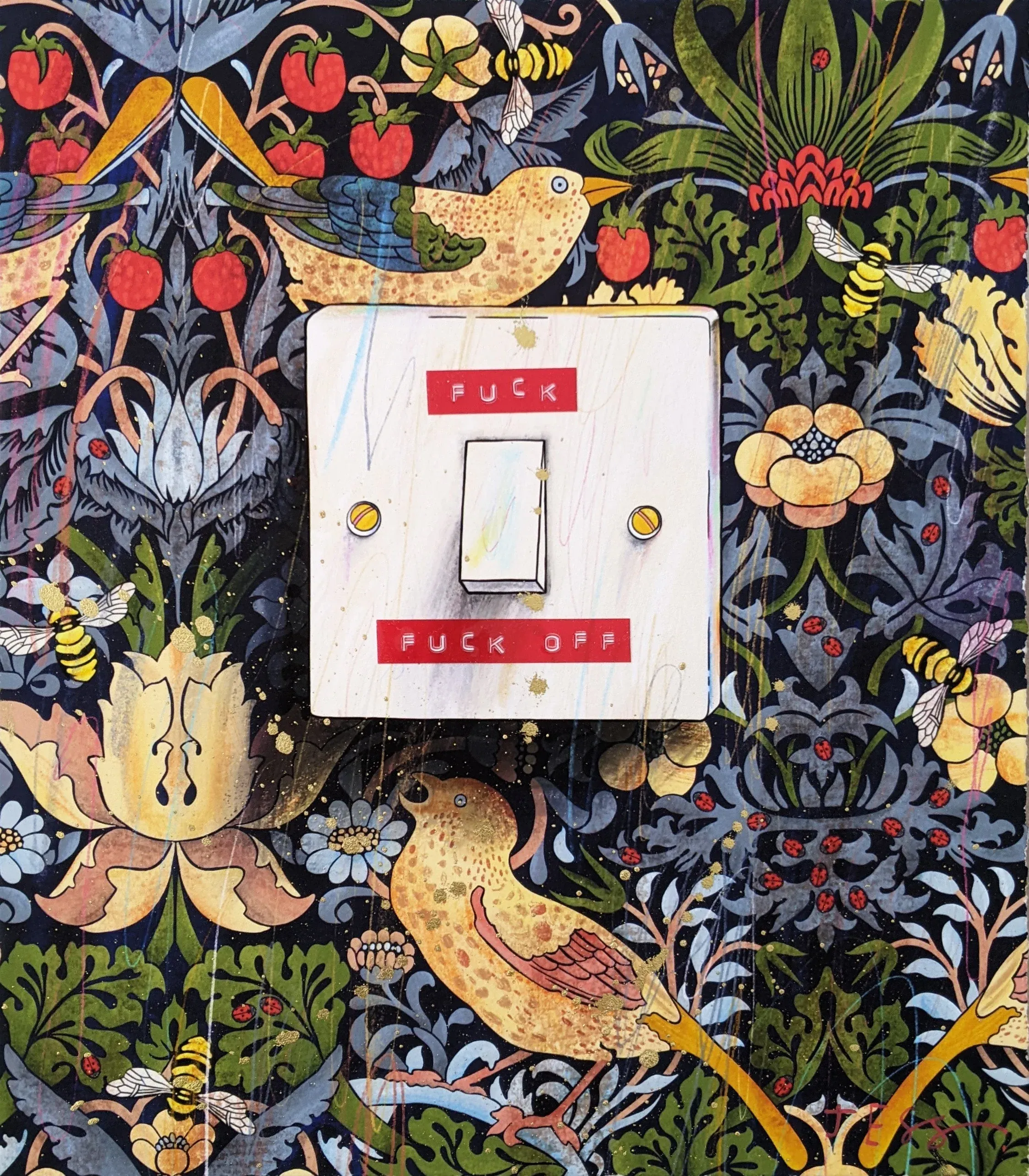 william morris feature wall